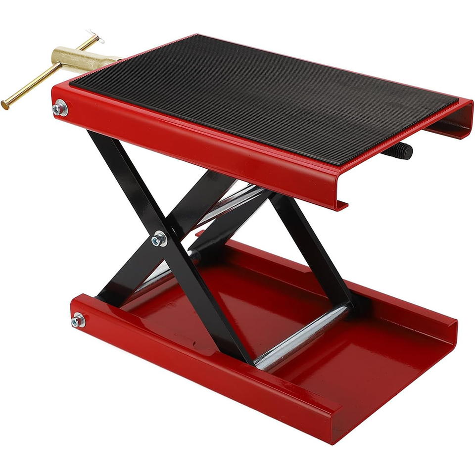 500kg Carrier Motorcycle Lift Scissor Jack Work Stand Motorbike Heavy ...