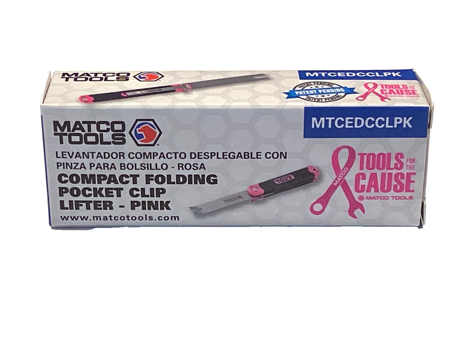 Matco Tools NEW PINK Compact Snap Lock Folding Pocket Clip Lifter Tool ...