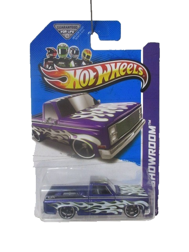 Hot Wheels 2013 HW Showroom Purple '83 Chevy Silverado /Awesome Flames ...