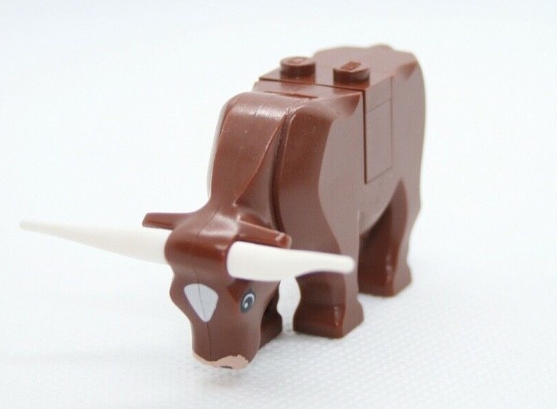 NEW Lego Cow Calf - Brown Black and White Medium Nougat Tan Farm Animal ...