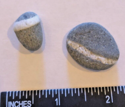 Lot of Two Wish (Wishing) Stones banded Rock / Pebble art from ...
