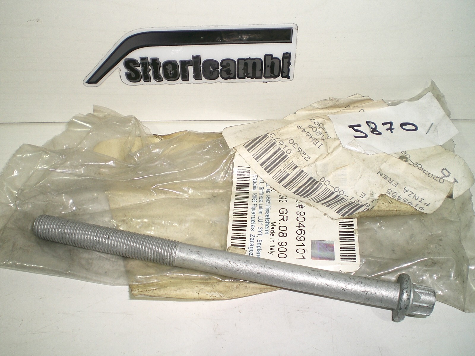 Screw Head Cylinder M10 X 1,25 MM Original Suitable To OPEL Corsa C ...