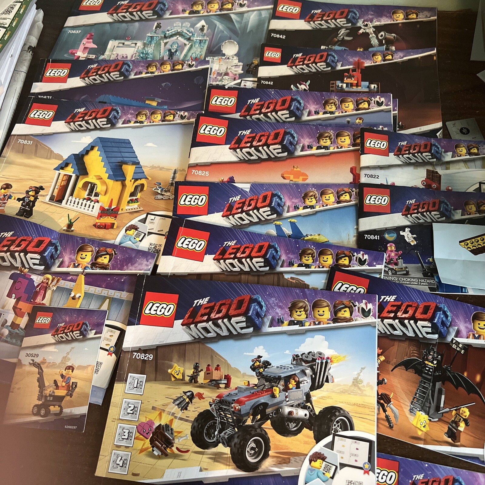 LEGO MOVIE 2 LOT INSTRUCTIONs MANUALS ONLY - 70831 70837 70842 70825 ...