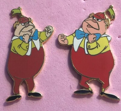 DISNEY WDW 1999 RARE TWEEDLEDEE AND TWEEDLEDUM FROM ALICE IN WONDERLAND ...