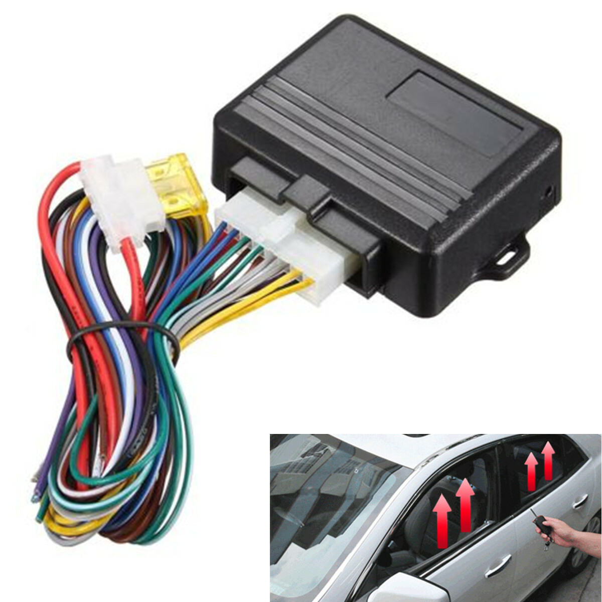 Car Automatic Lift Car Window Closer Module Security System Kit For 4 ...