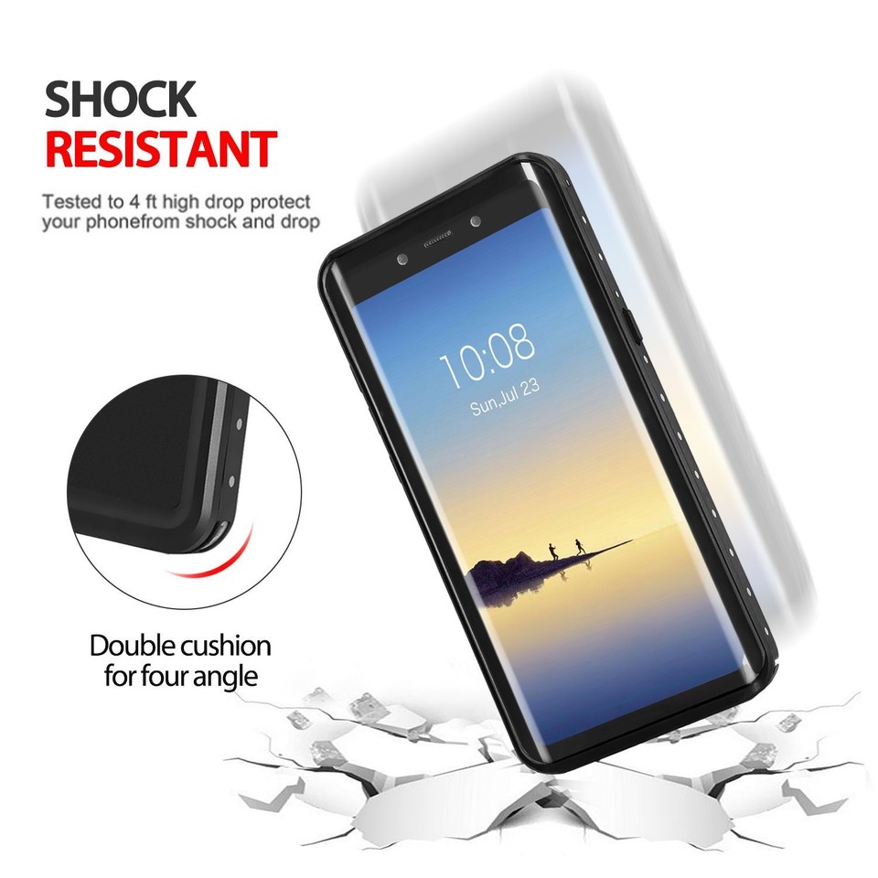For Samsung Galaxy Note 8 Waterproof Case Shockproof Built-in Screen ...