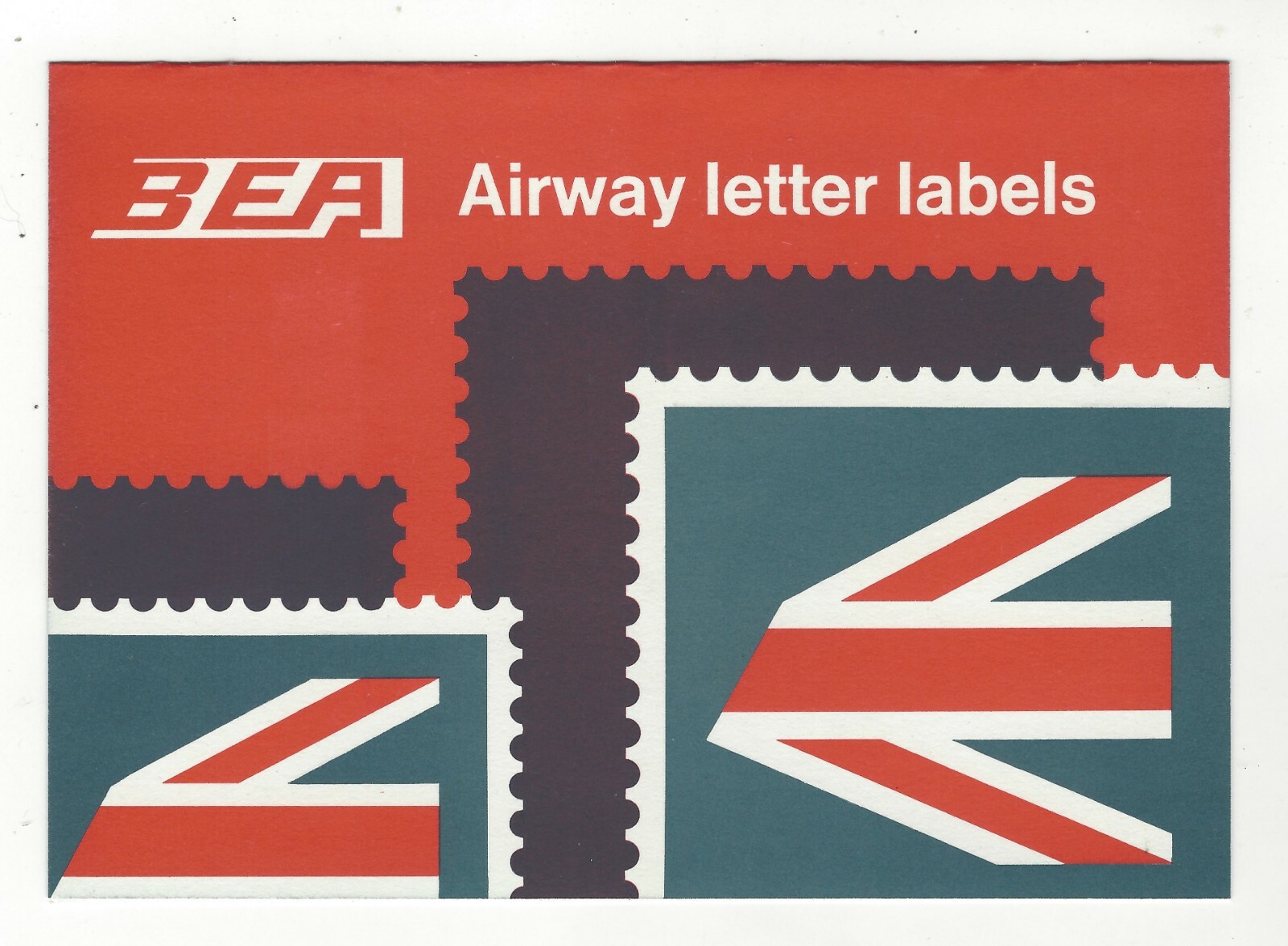 BEA AIRWAY LETTER LABELS FOLDER WITH STAMPS MNH | eBay UK