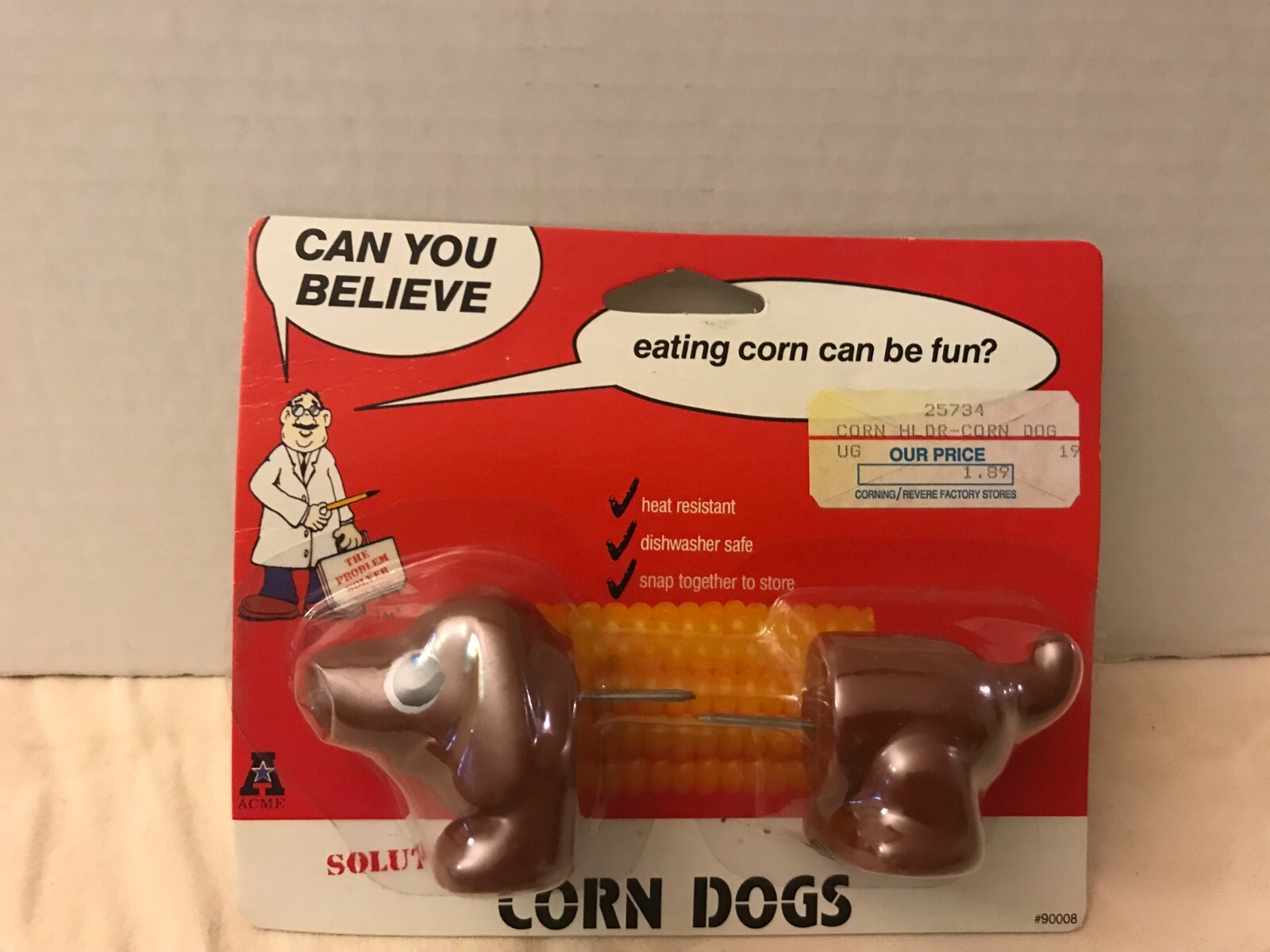 Vintage “Corn Dog” Corn Cob Holders By Acme International Dachshund ...