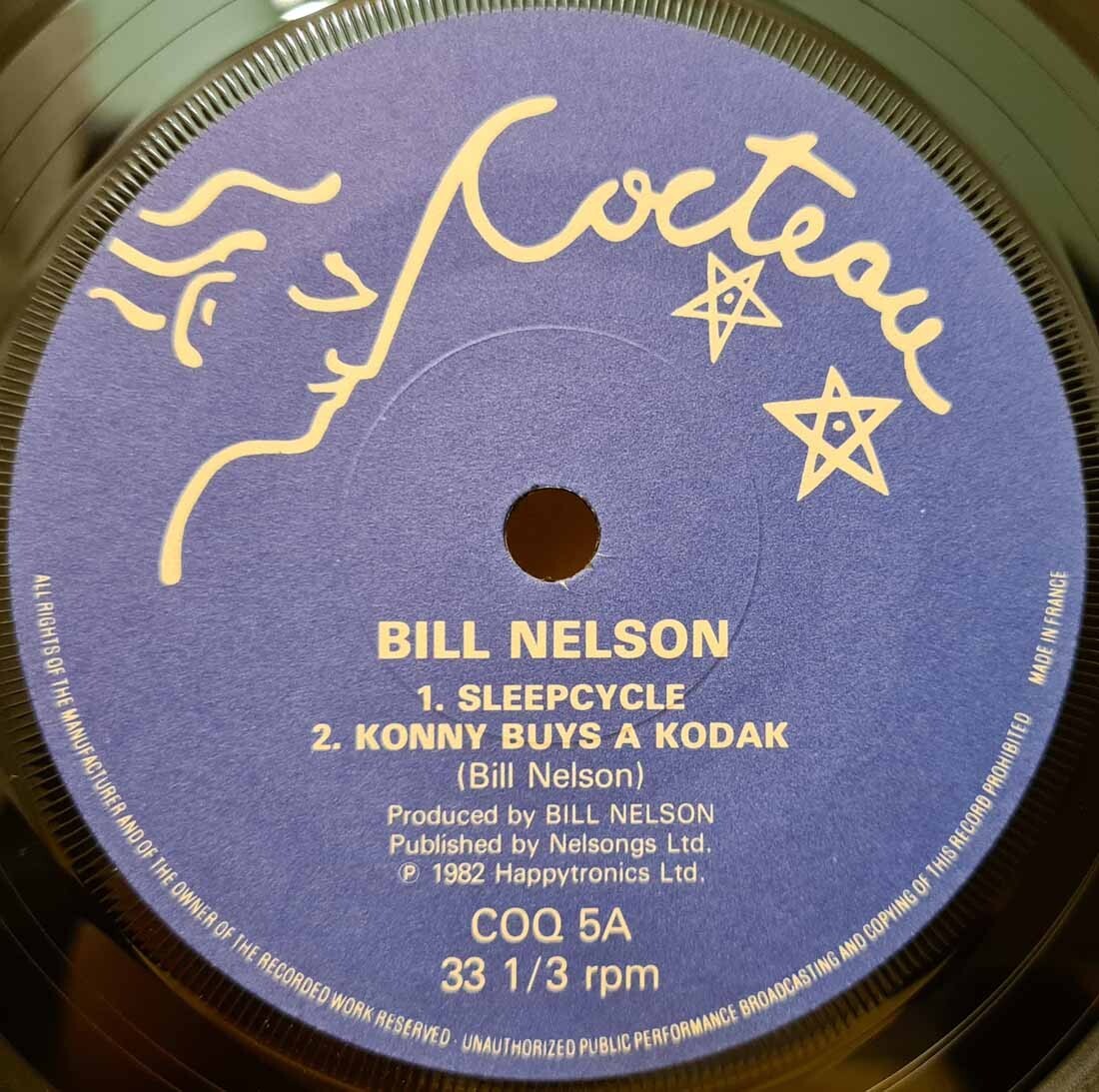 Bill Nelson Sleepcycle Fan Club 7" Single UK 1982 Cocteau NM | eBay