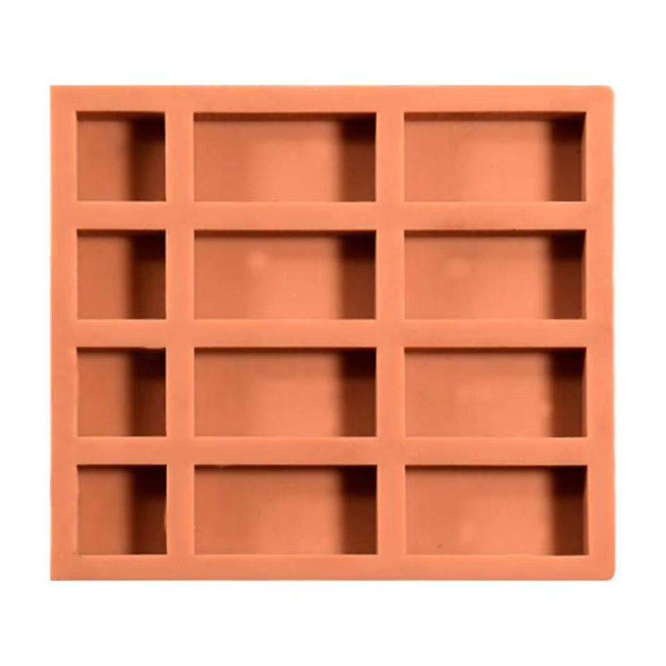 Red Mini Brick Silicone Mold Silicone Construction Material Tile Model ...