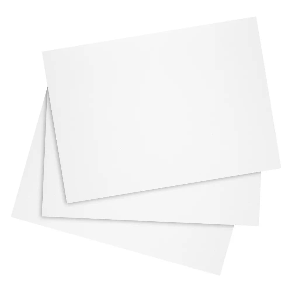 White Cardstock Thick Paper - Blank Heavy Weight 125 lb Cover Card ...