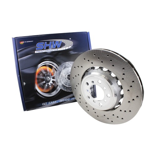 SHW Performance Front Right 380mm Drill Brake Disc Rotor for BMW F87 ...