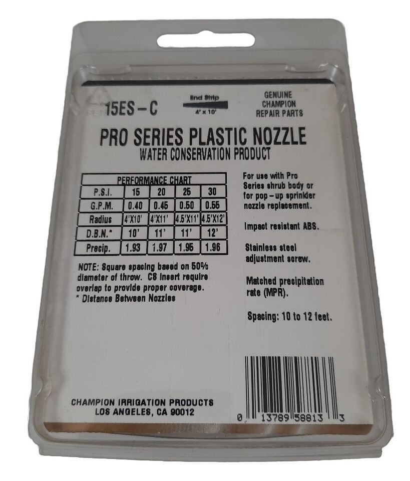 Champion Irrigation Products Performa Sprinkler Nozzles 15ES-C | eBay