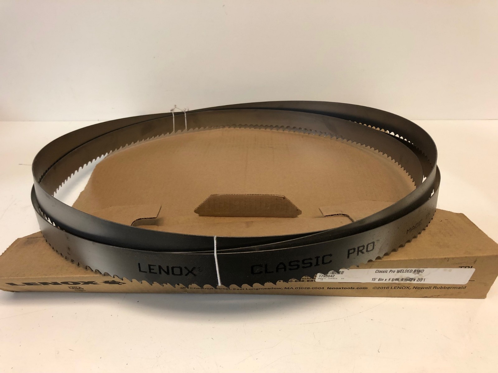 NEW OLD STOCK! LENOX 15' STEEL METAL CUTTING WELDED BAND SAW BLADE ...