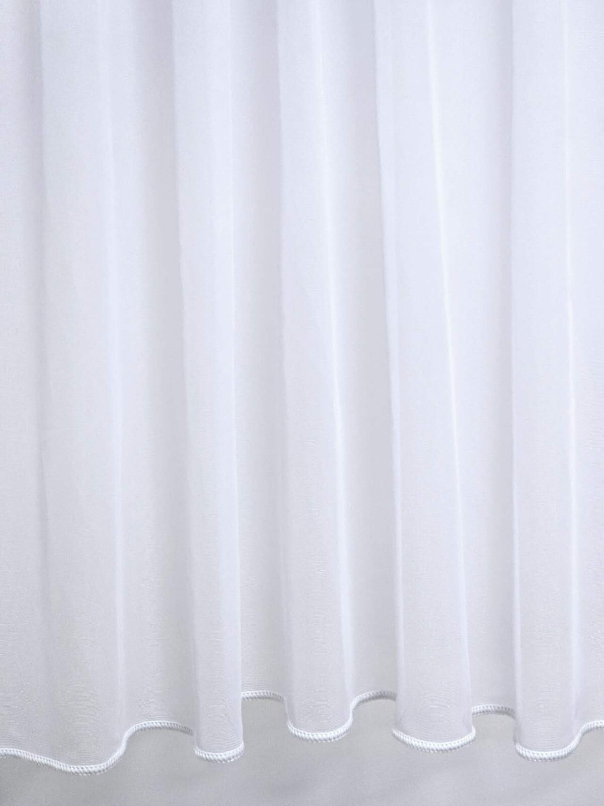 Plain Net Curtains Weighted Base Net Curtain Sold By the Metre Rod Slot ...