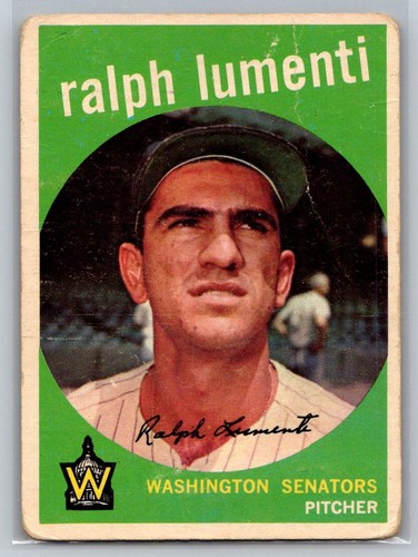 1959 Topps #316 Ralph Lumenti - SEE PHOTOS - VERTICAL CREASE | eBay