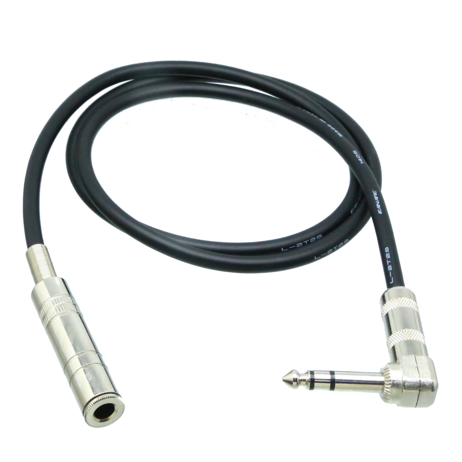 DIY Extension Balanced Leads L-2T2S 6.35mm plug 90° stereo TRS to 1/4 ...