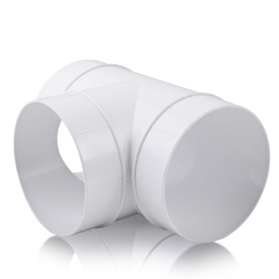 Duct T Piece 100mm Tee Round Pipe Hose Connector Extractor Fan 3 Way ...