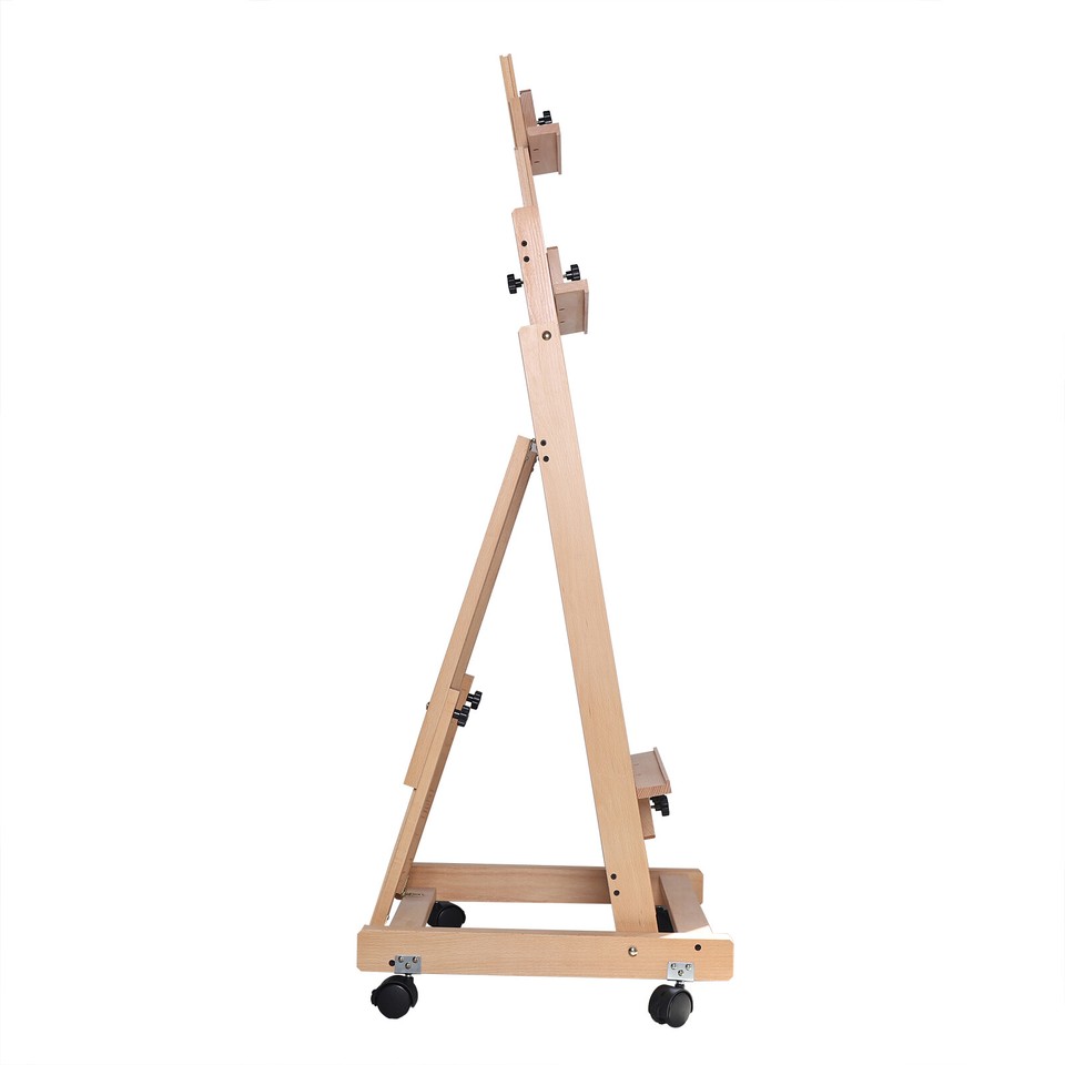 Large Heavy-Duty Studio Artist Easel H-Frame Wood Painting Art Easel ...