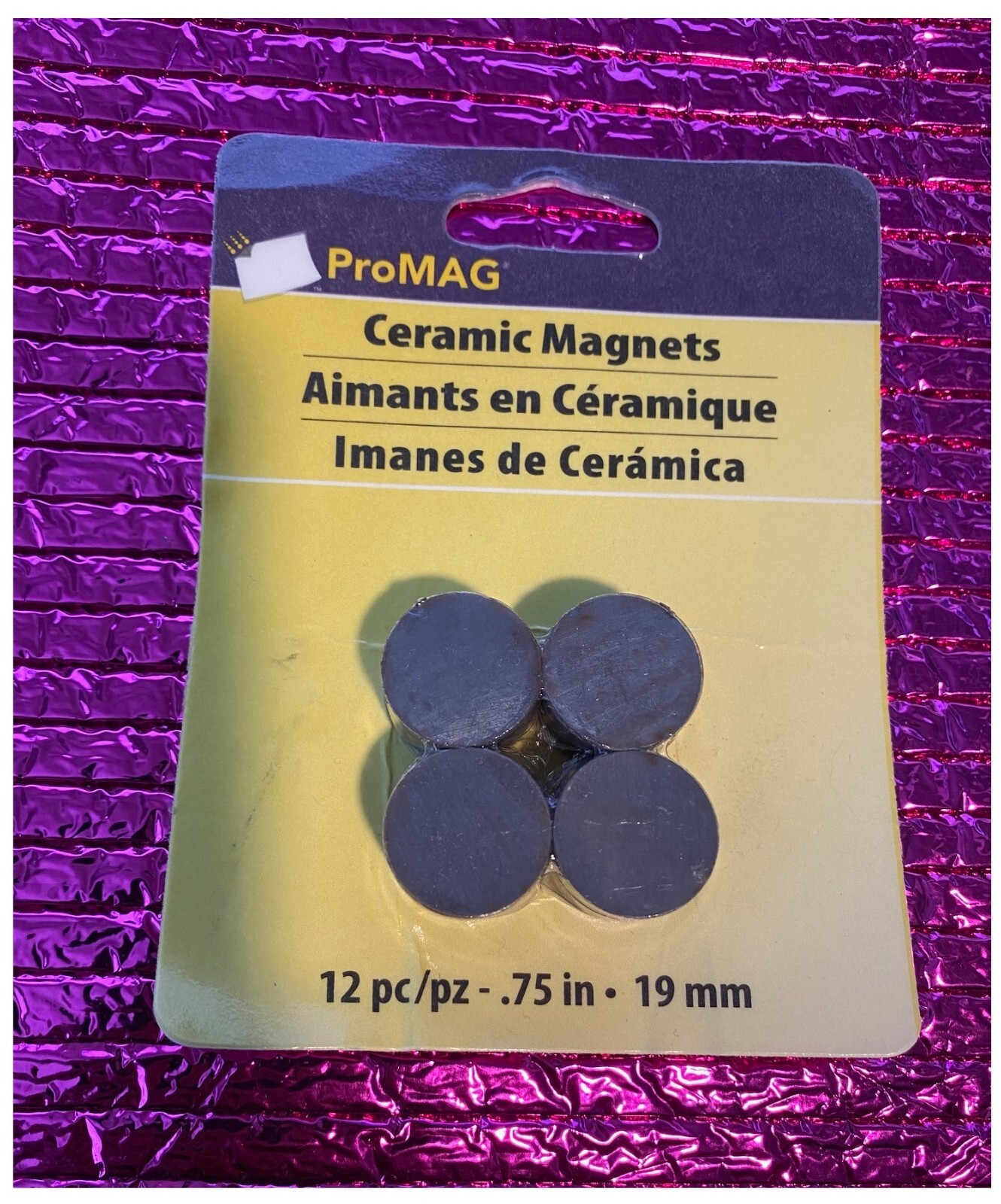 4 Packs ProMag 12 Count .75" Round Ceramic Magnets 48 Total | eBay