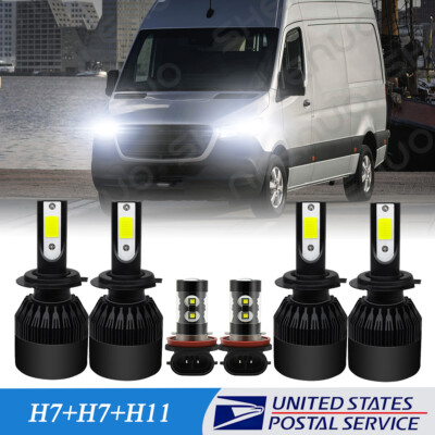 For Mercedes-Benz Sprinter 2500 3500 6x Combo LED Headlight Fog Light ...