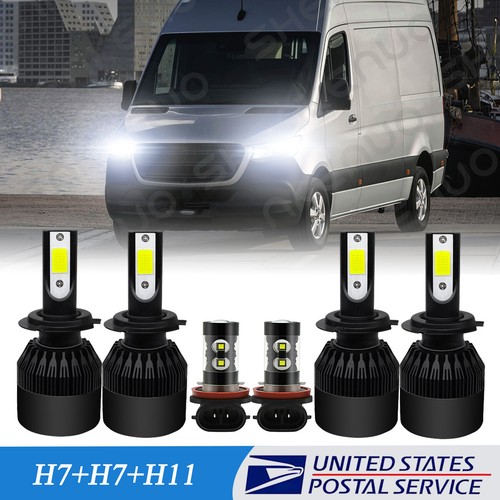 For Mercedes-Benz Sprinter 2500 3500 6x Combo LED Headlight Fog Light ...