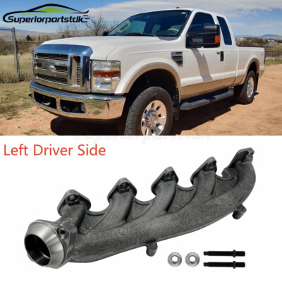 Left Driver Side Exhaust Manifold Kit For Ford F250 F350 F450 F550 F650 ...