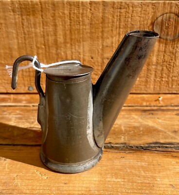 Antique Mining Star Beall Brothers Tin “Teapot” Oil Cap Lamp | eBay