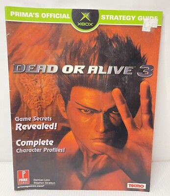 Dead Or Alive 3 - Prima's Offical Strategy Guide Microsoft Xbox Temco ...
