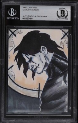 THE CROW BRANDON LEE ORIGINAL ART SKETCH CARD 1/1 BAS | eBay