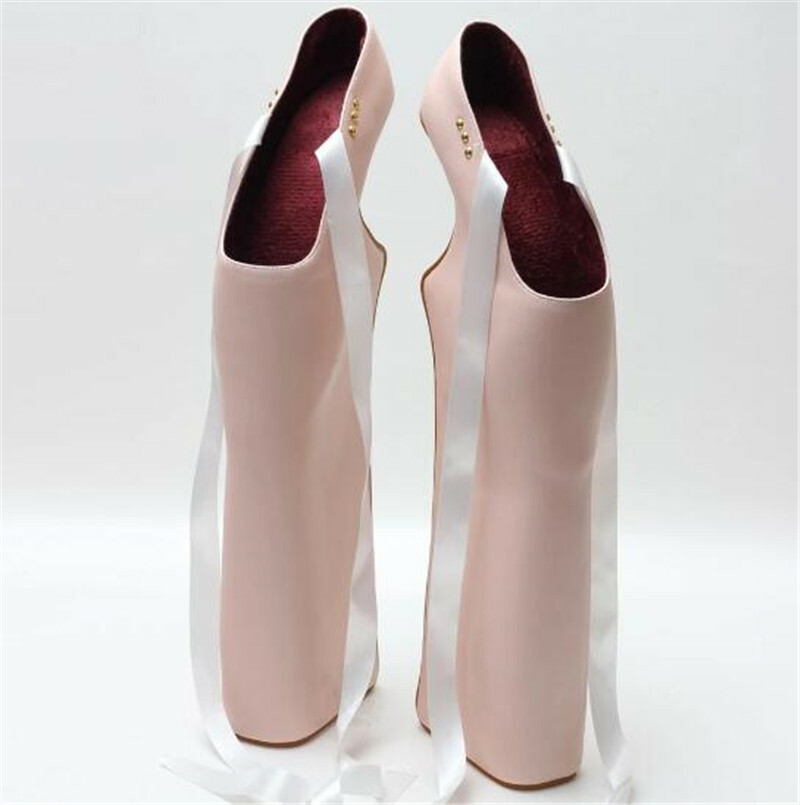 Women Men 38cm Supper High Heels Shoes Platform Cosplay Pumps T-Show ...