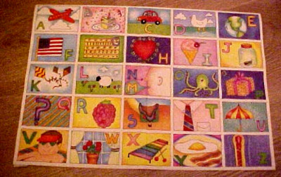 ABC ...A is for Airplane ...Alphabet Poster Chart ...Z is for Zipper | eBay