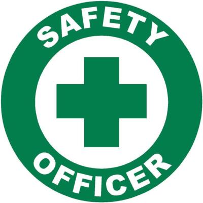 2" Safety Officer Hard Hat Sticker Helmet Decal Label Badge Emblem Boss ...
