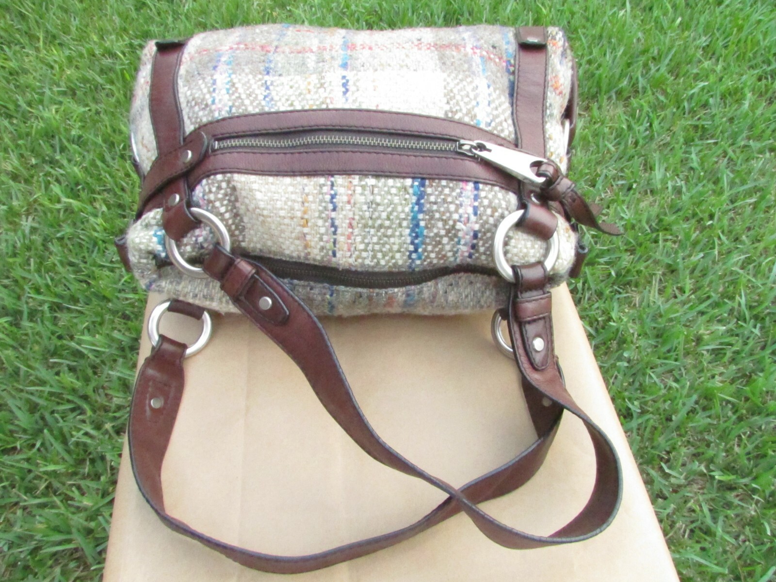Fossil Fifty Four Amanda Satchel Leather & Multicolor… - Gem