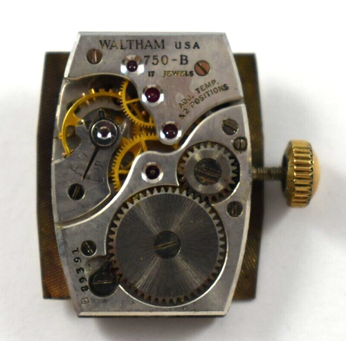 Vintage Waltham Manual Wind 17J 750-B Wrist Watch Movement lot.qg | eBay