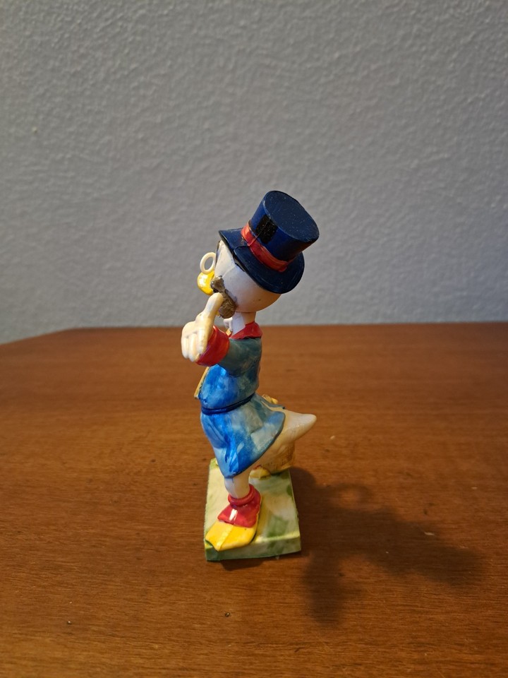 ZIO PAPERONE CON OCCHIALI statua dipinta a mano Fontanini WALT DISNEY ...