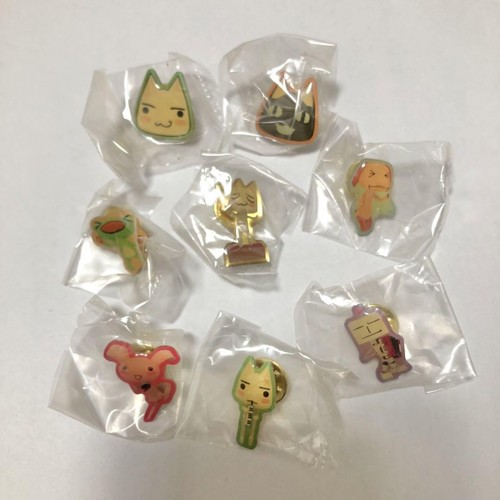 Doko Demo Issho Complete Pin Badge Set 8 Pieces Inoue Toro Collectible ...