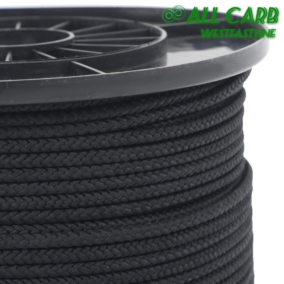3/16 inch Black Dacron Polypropylene Rope 500 Ft Spool For Indoor ...