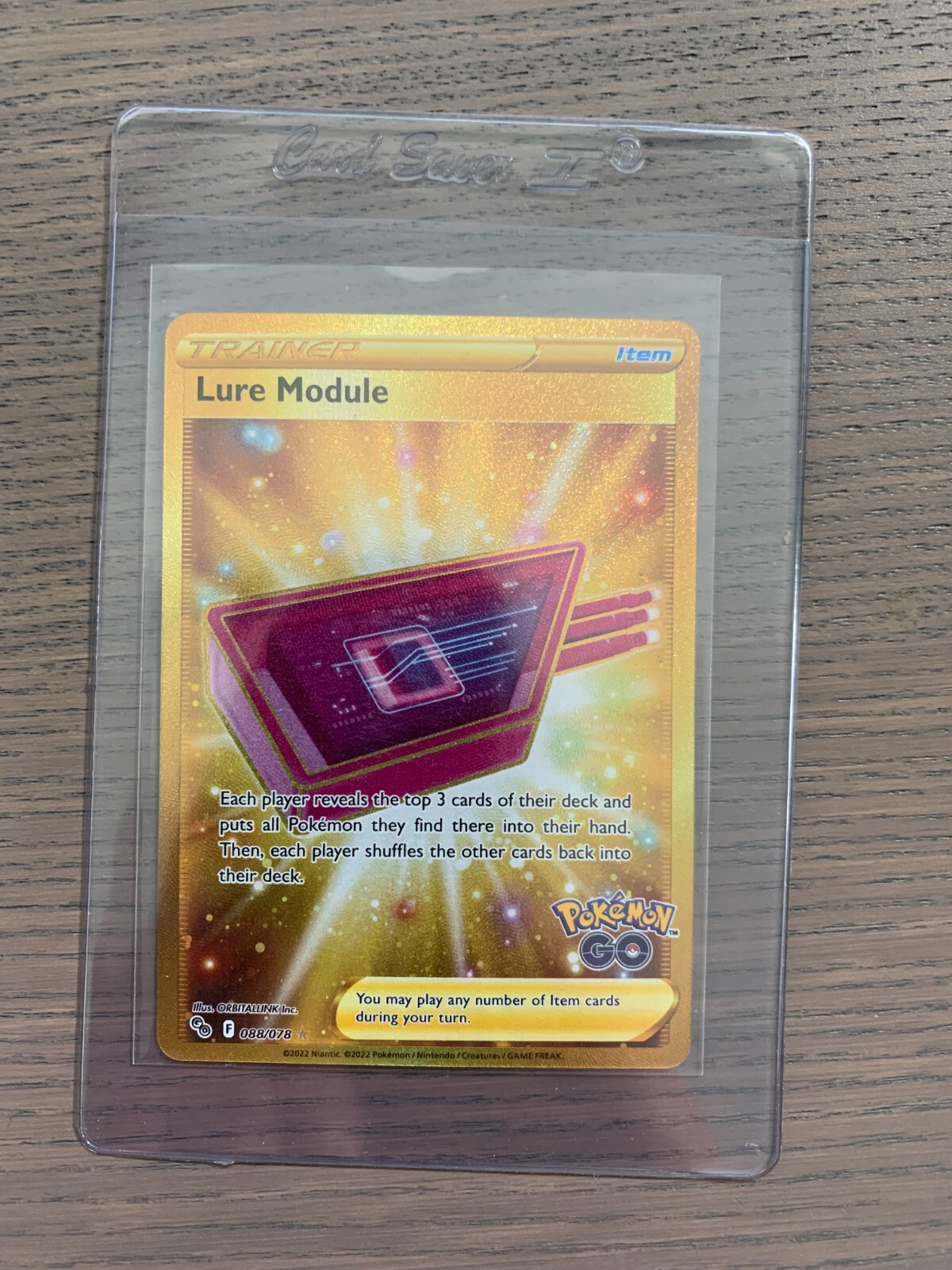 Pokemon TCG Lure Module 088/078 gold Secret Ultra Rare Pokemon Go NM/M ...