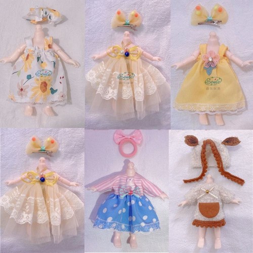 Mini Doll Clothes Dresses Obitsu 11 Ob11 Doll/ Ob11 Gsc 1/12 Bjd Molly ...