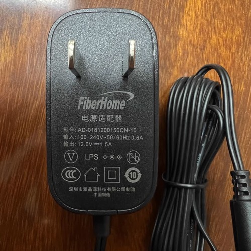 Fiberhome 12V 1.5A Adaptateur Secteur AD-018200150CN-10 5.5*2.5mm | eBay