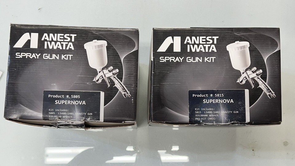 Anest Iwata Supernova Ls400 Base And Clear Complete Kits. Brand New! | eBay