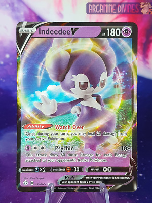 Indeedee V - Shining Fates 039/072 - Holo Ultra Rare Pokemon Card ...