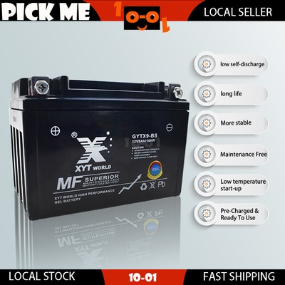 YTX9-BS GEL BATTERY 12V9Ah Fit Kawasaki ZX600-G J Ninja ZX-6R 1998-2007 ...