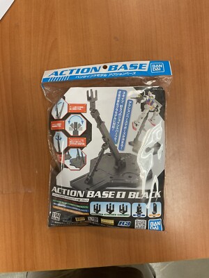 BANDAI ACTION BASE 1 BLACK 1/144 SCALE OR 1/100 SCALE DISPLAY BASE | eBay