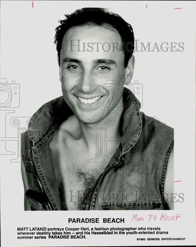1993 Press Photo Actor Matt Latanzi as Cooper Hart in "Paradise Beach ...