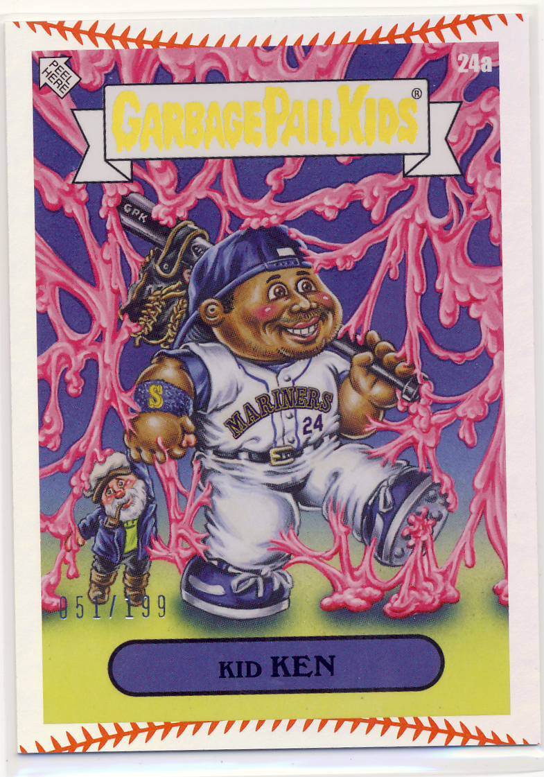 2023 Garbage Pail Kids GPK X MLB GROSS Seam 24a Ken Griffey Jr 051/199 ...