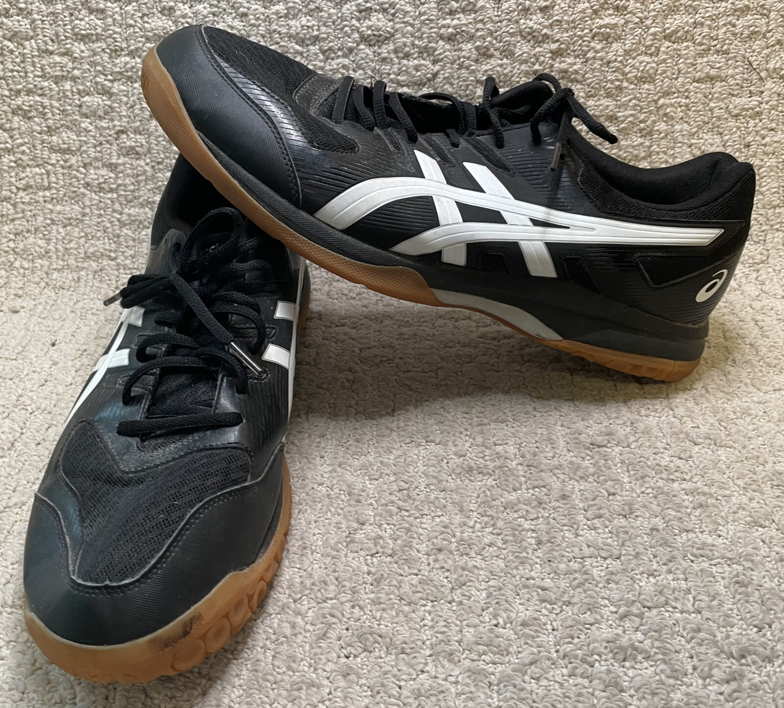 Asics Black Gel-Rocket 9 Tennis Sneakers Volleyball S… - Gem