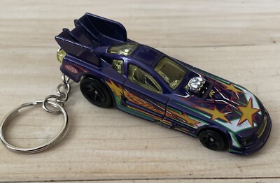 Hot Wheels Keychain New - Purple Mustang Funny Car - Custom KEY CHAIN ...