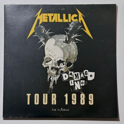 METALLICA DAMAGE INC. TOUR 1989 LIVE IN BELGIUM 3LP Vinyl Record Skull ...